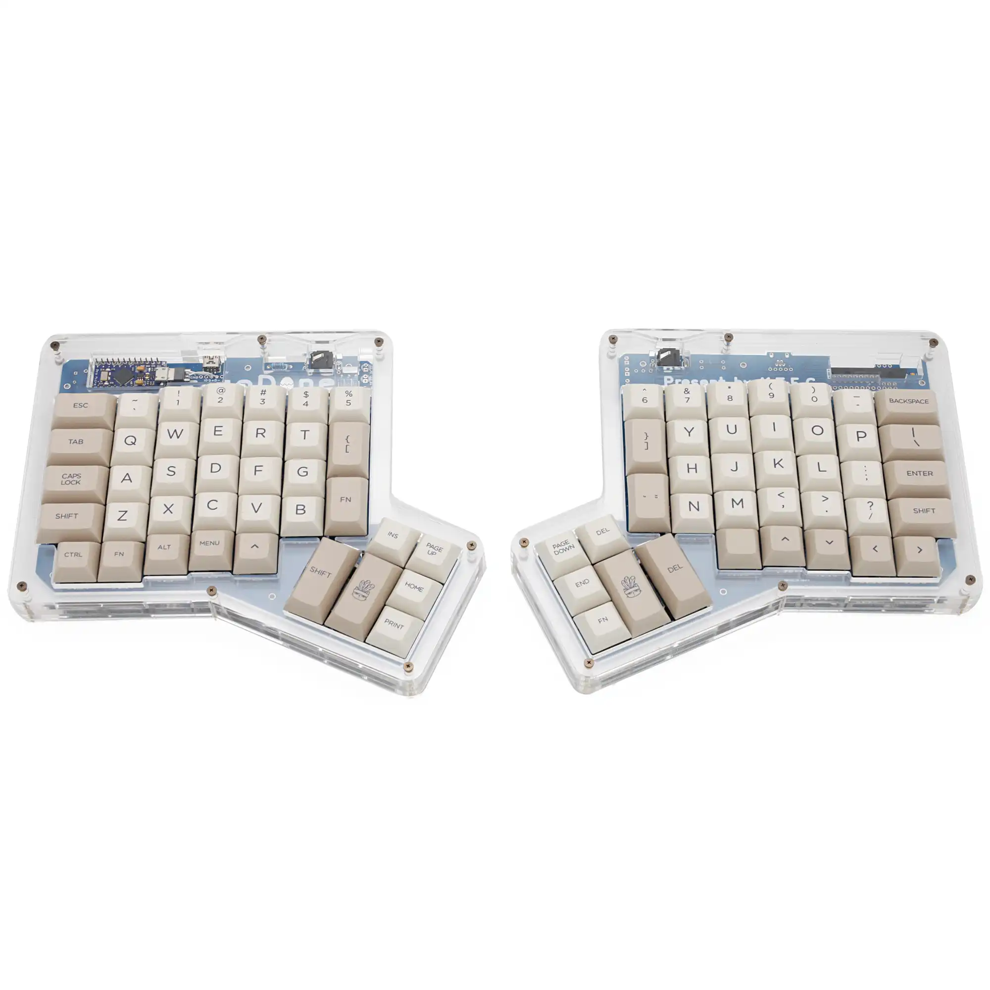 jj ergo Custom Mechanical Keyboard bface PCB programmed Ergonomic ...