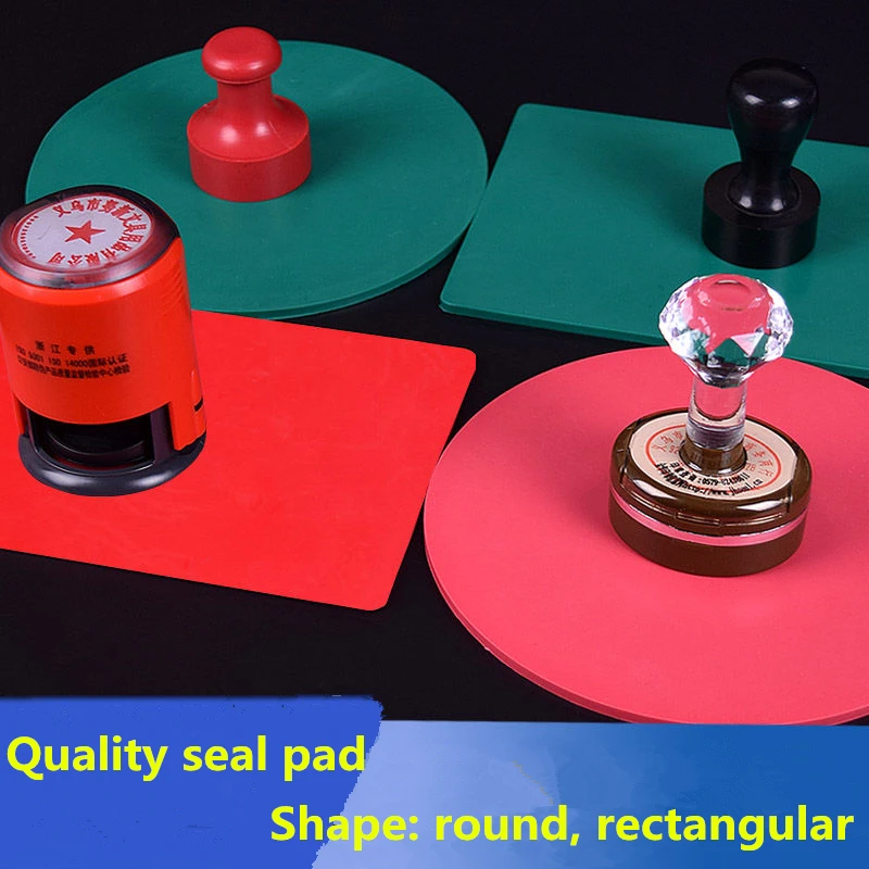 Upscale-round-red-seal-pad-thickened-seal-pad-rubber-chapter-pad ...