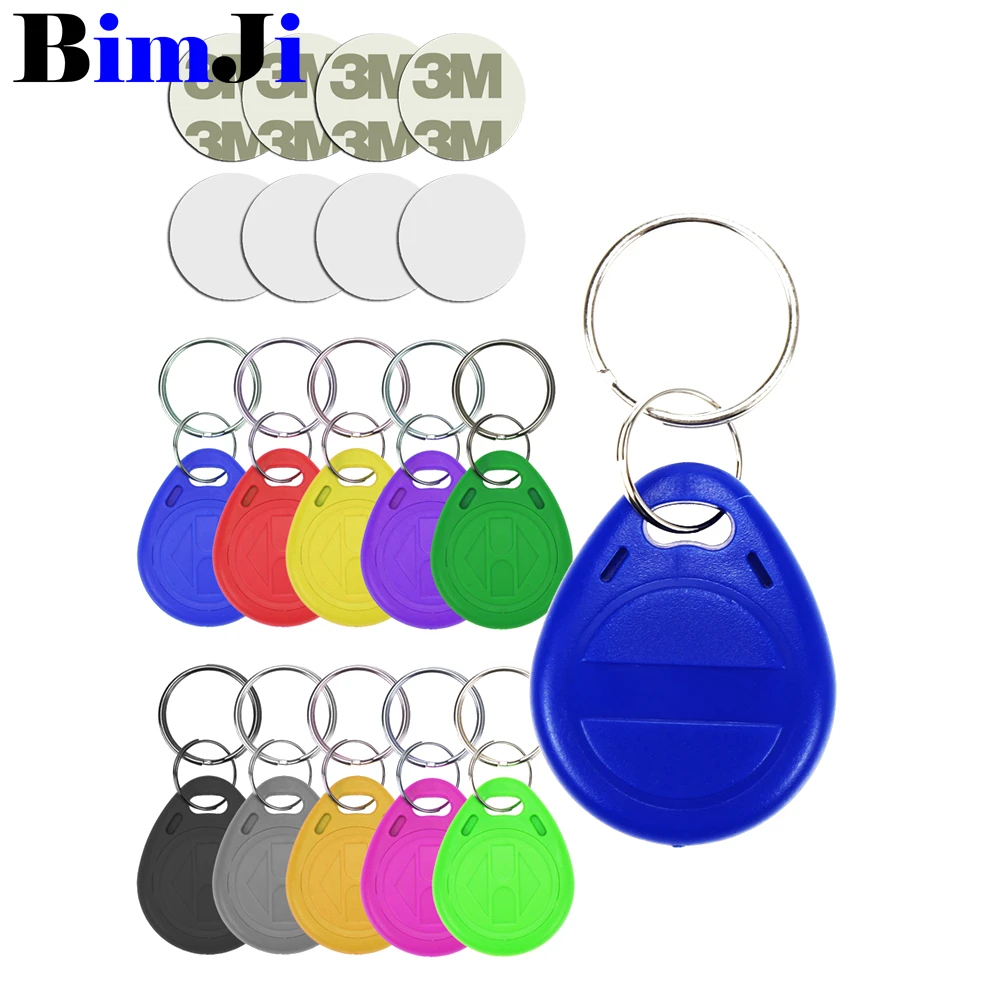 12pcs Rfid 125khz Em4305 T5577 Blank Key Tag Chip Ring Coin Cards Tags ...