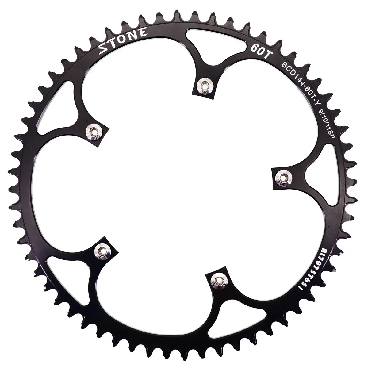 Stone 144BCD Chainring Track Bike fixie Fixed Gear Narrow n Wide 44 46 ...