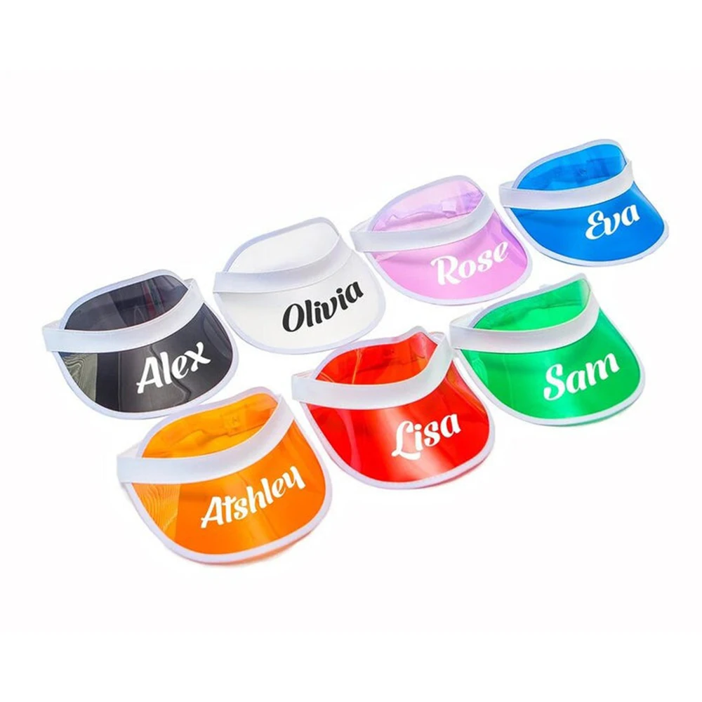 Customized-Plastic-Sun-Visor-Summer-Transparent-Sun-Hats-Bachelorette ...