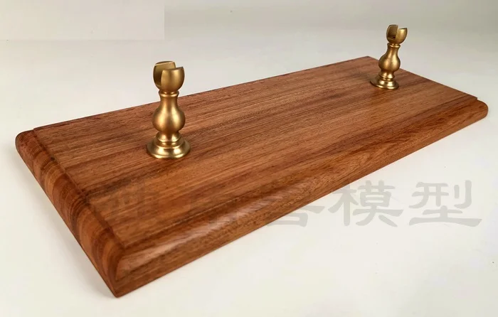 Hobby ship model base Pear wood pedestal accessories : brass Supports ...