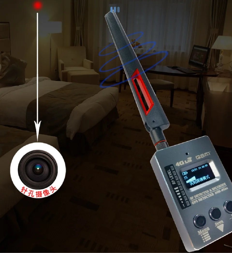 eOQO GPS Tracker Finder Anti Spy Hidden Camera Mini Camera Spy Camera ...