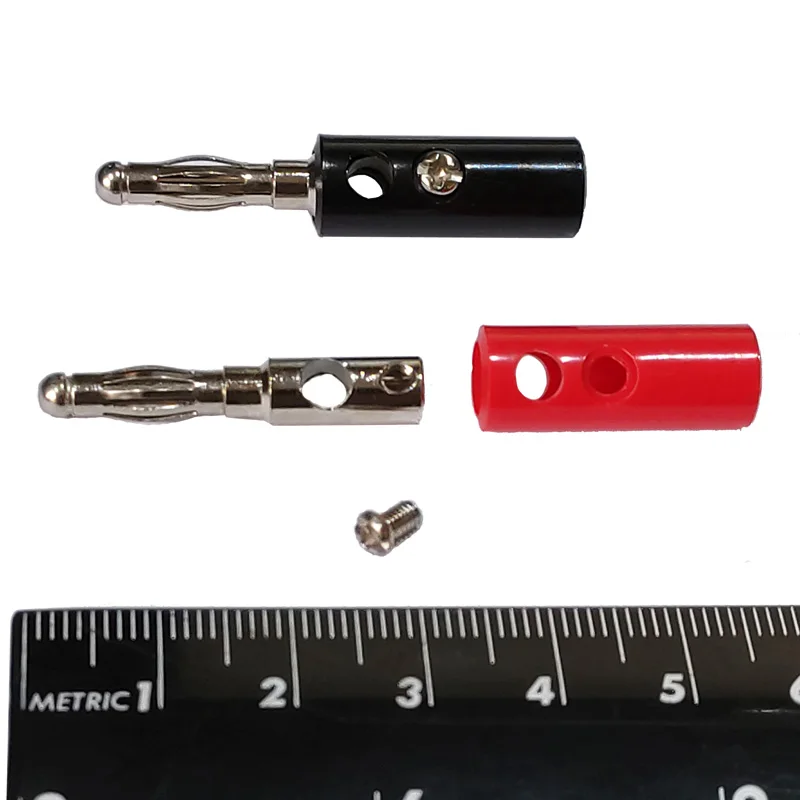 Bp419 Unshrouded Stackable 4mm Male Inline Banana Plug Screw Connection ...