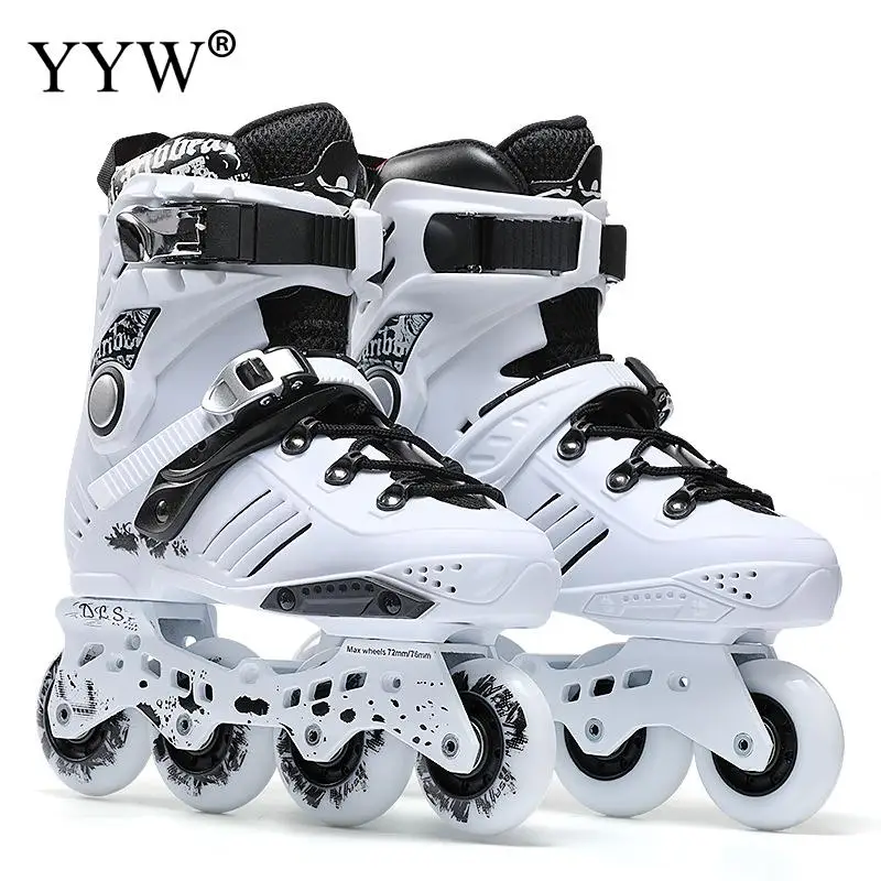 Professional Inline Roller Skates Adult Rollers Skating Shoes 4 Wheel ...
