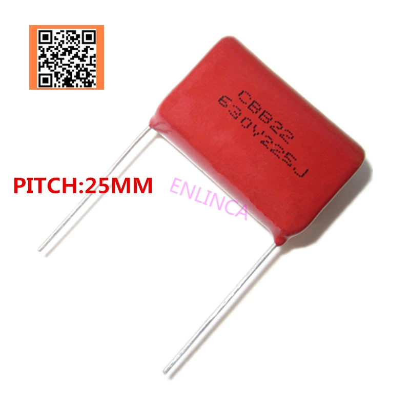 5pcs 630V 2.2UF 225J Pitch 25mm 4.7UF 475J PITCH 630V 5% DIP CBB ...