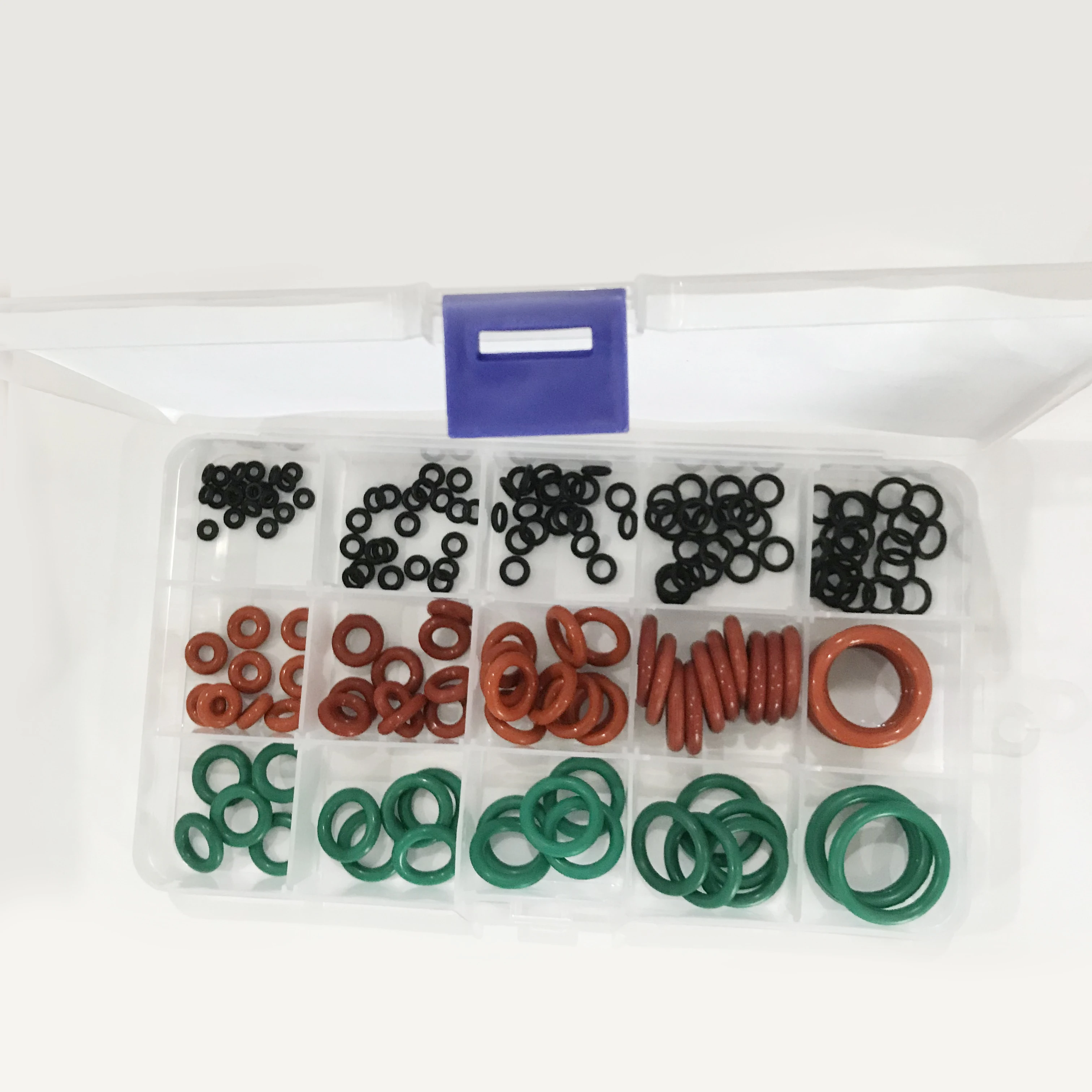 170Pcs-15-Sizes-NBR-Silicone-FKM-Rubber-O-Ring-Set-Gaskets-O-Ring-Kit ...