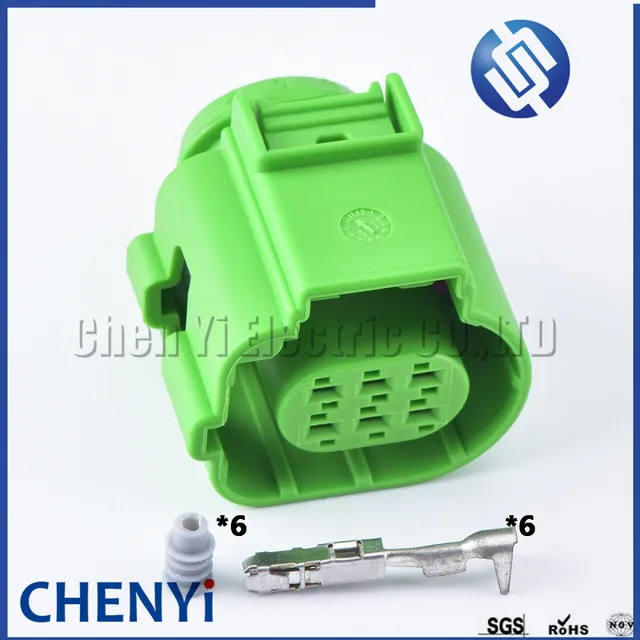 6 Pin Female male Automotive waterproof connector Taillight Tail Lamp ...