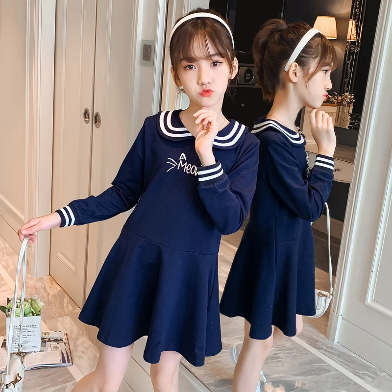 2021-Kids-Student-Dresses-for-Girls-Casual-Preppy-Style-Dress-Kids ...