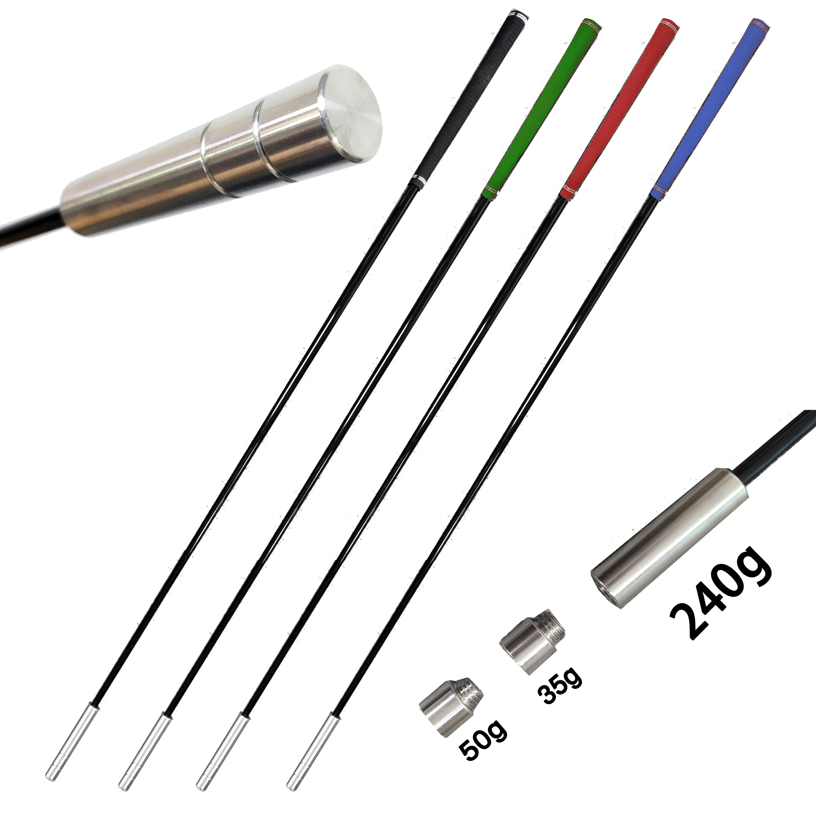 D4 325g 45 inch, rubber grip black graphite shaft weights adjustable ...