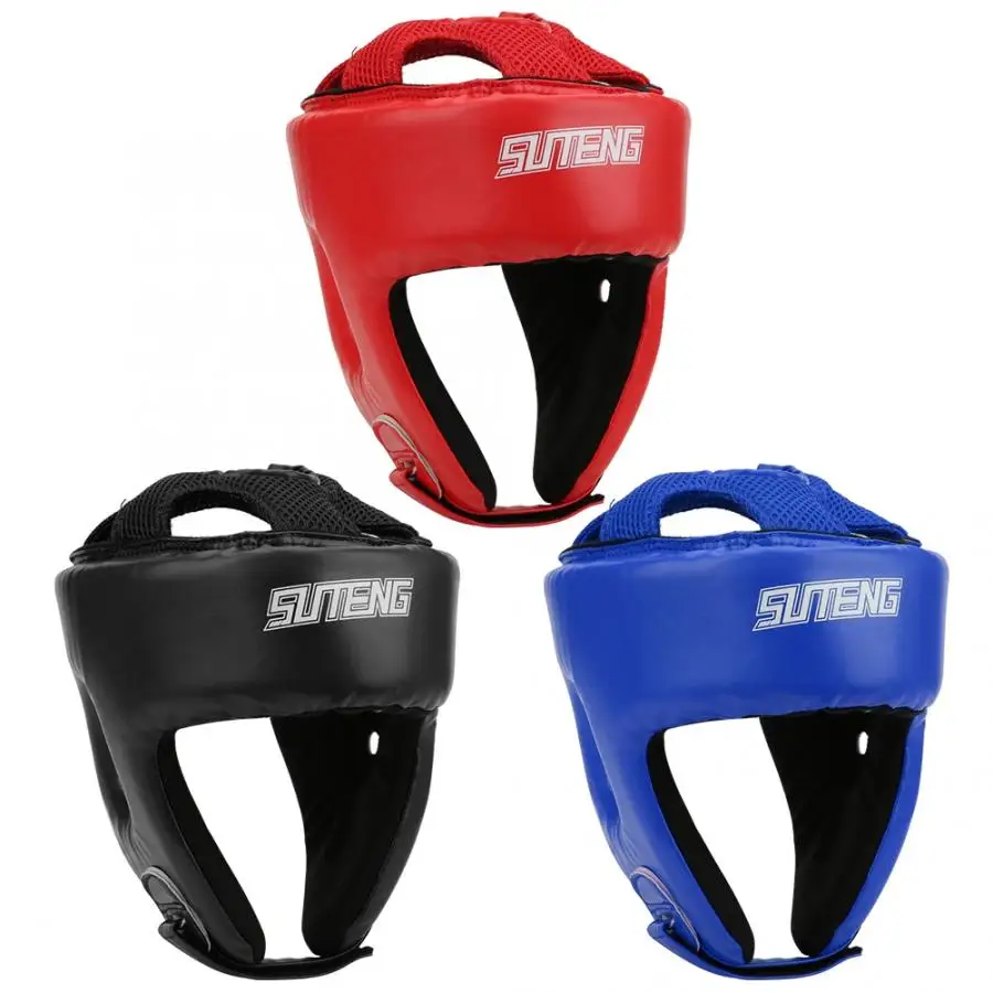 Kick Boxing Helmet PU Leather Men Women Karate Head Guard MMA ...
