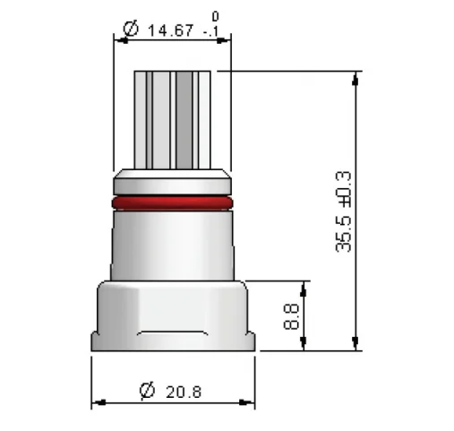 Sensor De Gás Sensor De Oxigênio Cidade Anestésico Médico M0x-4 Mox-4 O2