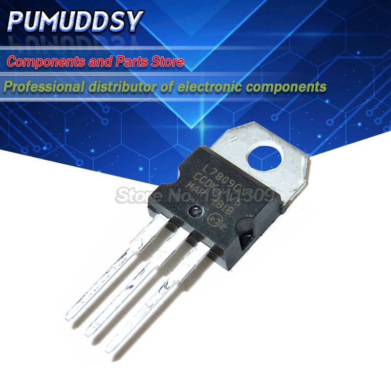 10pcs L7809cv L7809 Ka7809 Mc7809 Voltage Regulator 9v 1.5a To-220 Ic ...