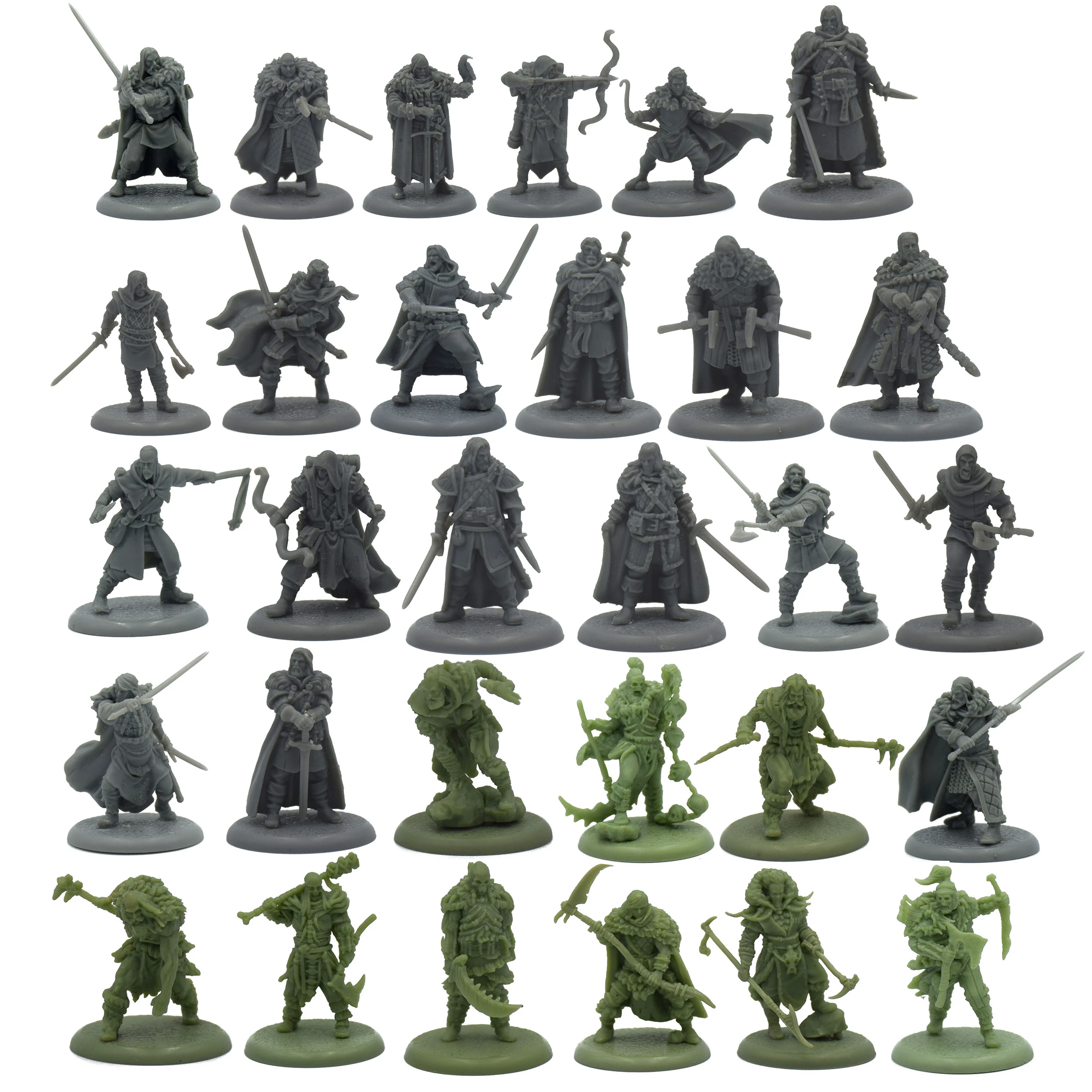 TRPG Board เกม Miniatures รูปแบบเจ็ด Kingdom Battle Wargame Footman ...