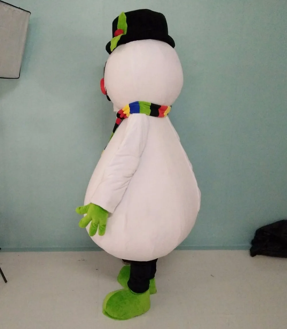 Red Nose Snowman Cosplay Mascot Costume For Adults - AllCosplay.com