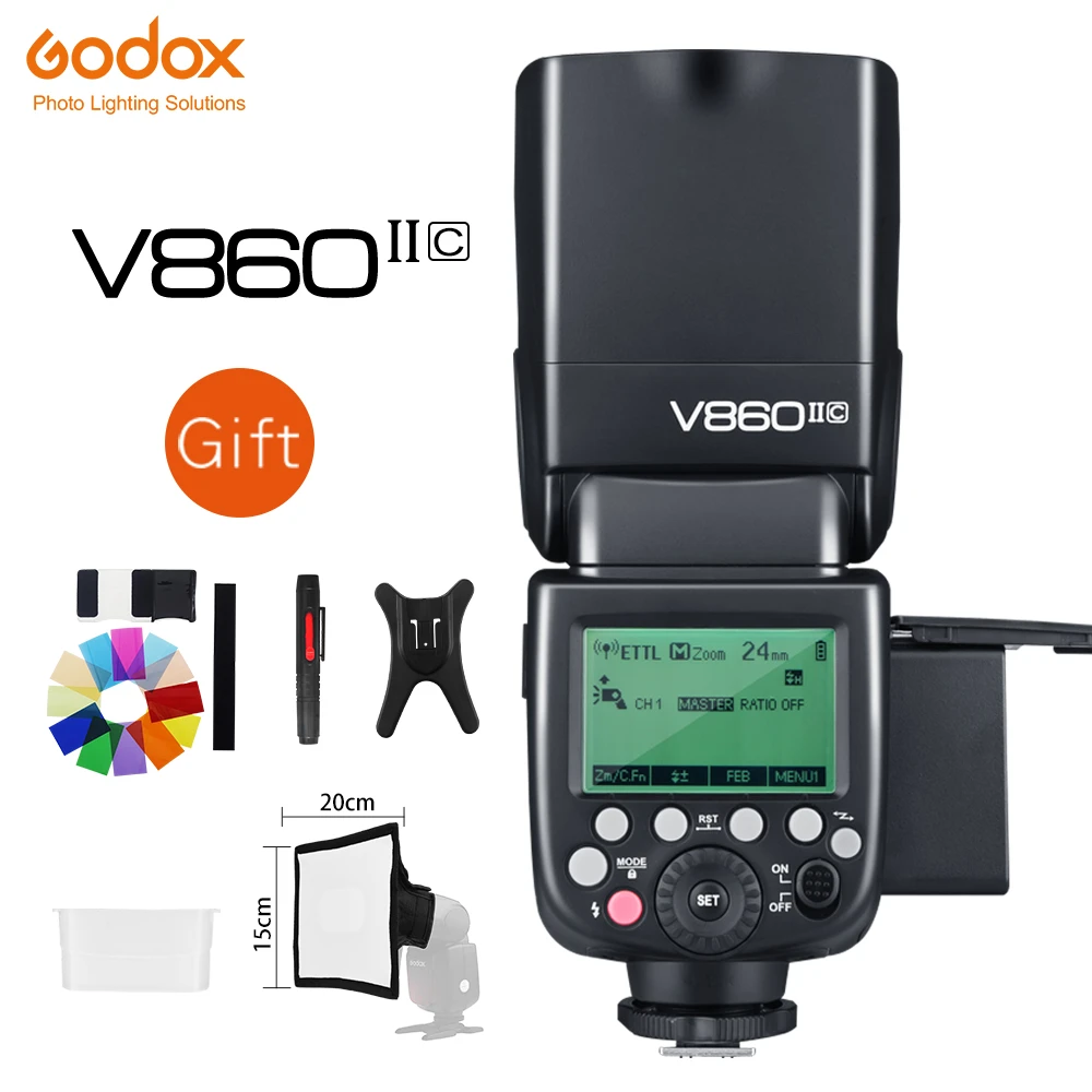 Godox V860ii-s V860ii-c 860ii-n V860ii-f V860ii-o Gn60 Ttl Hss Li-ion ...