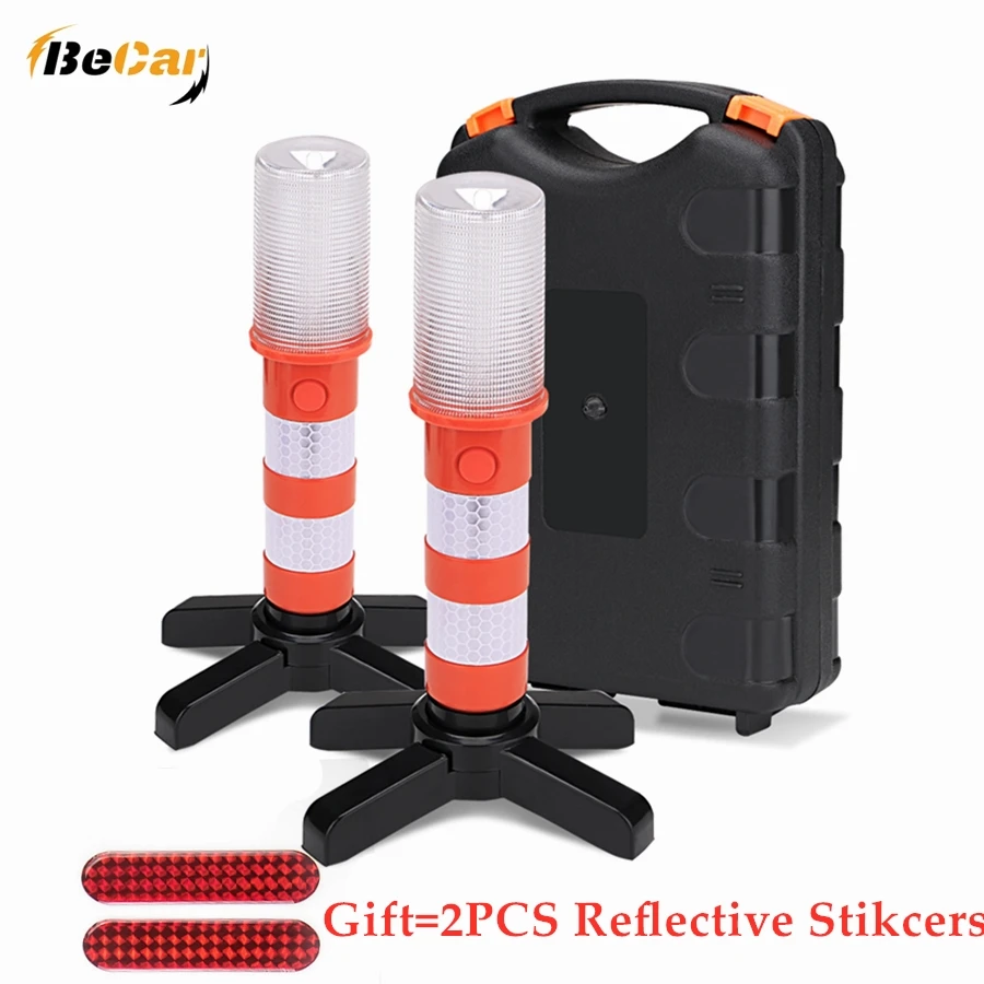 Led Twinkle Star Emergency Car Roadside Flares Light Kit Safety Strobe ...