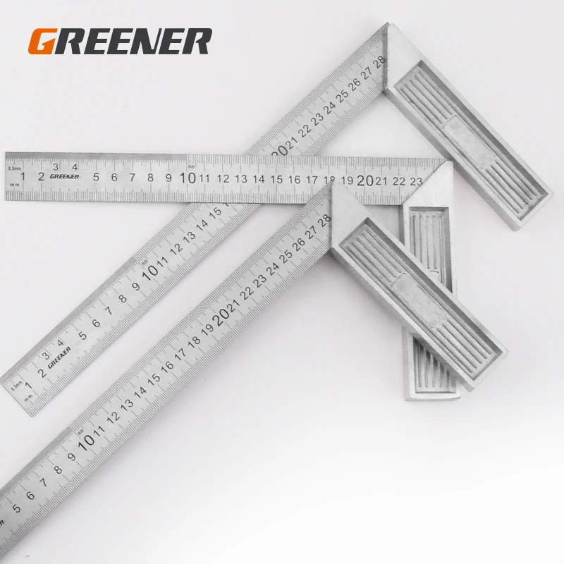 GREENER-Regla-de-ngulo-de-90-grados-regla-en-forma-de-L-de-acero ...