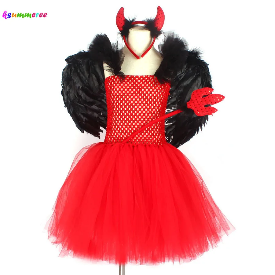 Girls Devil Costume Homemade