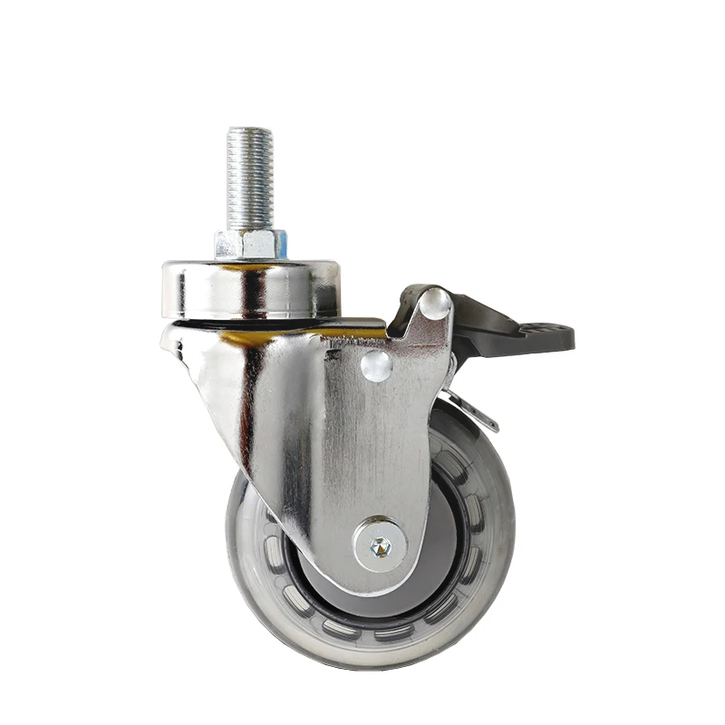 3inch Muted Medical Caster Hospital Bed Universal Wheel With Brake ...