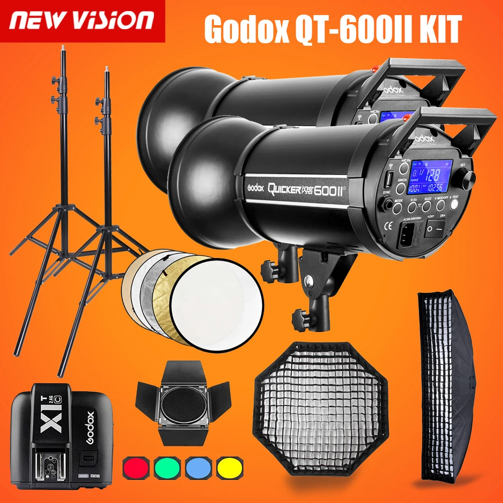 Godox-QT600II-600WS-GN76-1-8000s-HSS-Studio-Flash-Strobe-Lighting-Kit ...