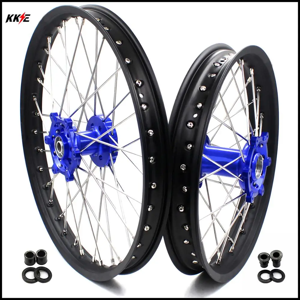 21/19 MX Spoked Wheels Rims Set For SUZUKI DRZ400SM 2005 2018 DRZ400S ...