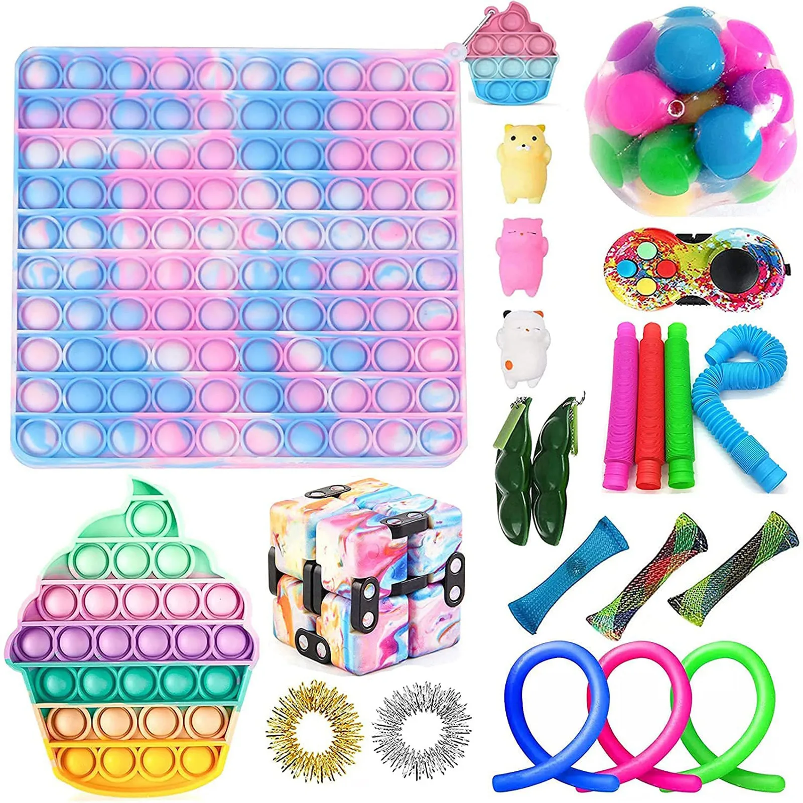 23-30pcs Sensory Fidget Toy Set Cheap Fidget Toys Pack For Kids Or ...