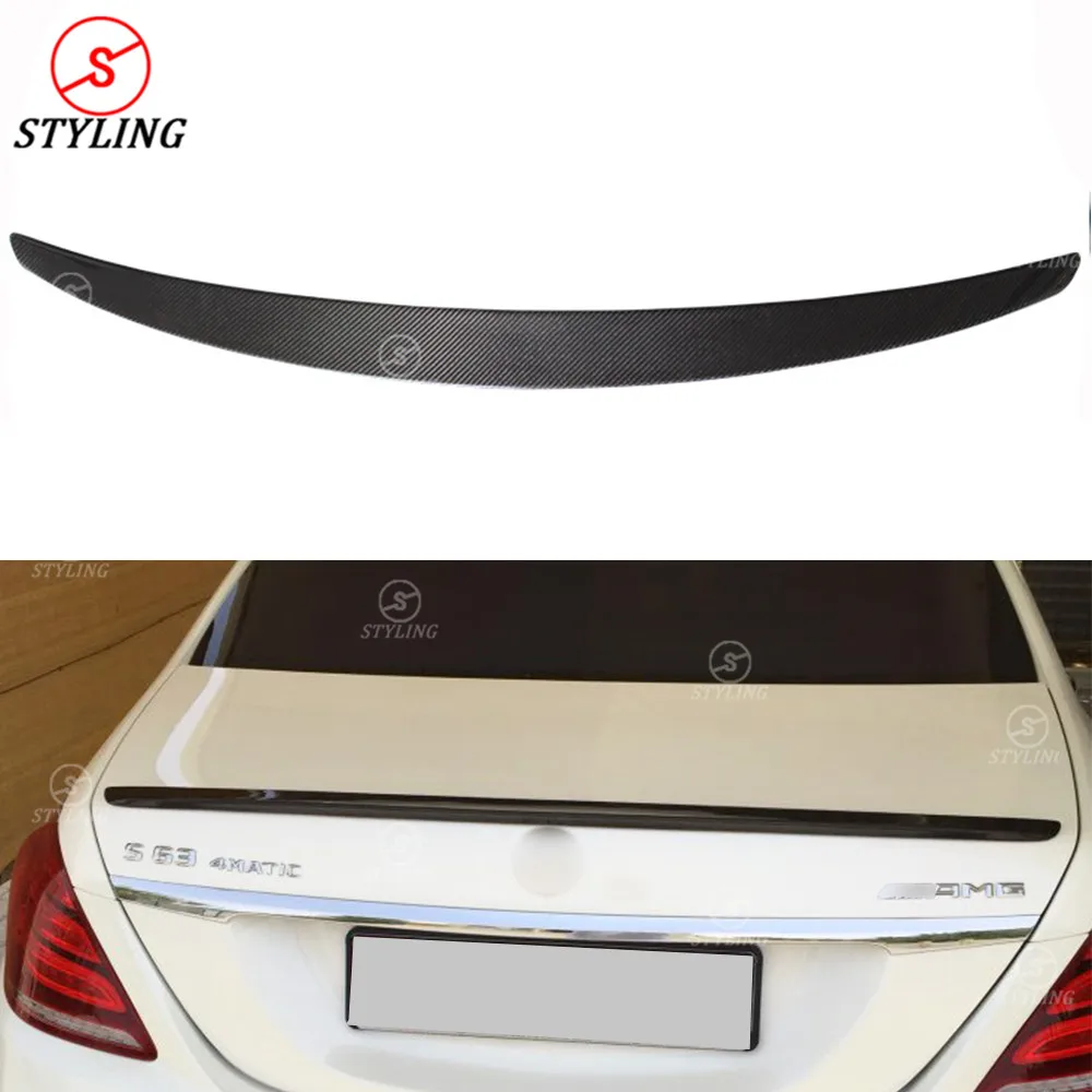 W222 Carbon Spoiler Wing Amg Style For Mercedes S63 S300 S350 S400 Rear ...