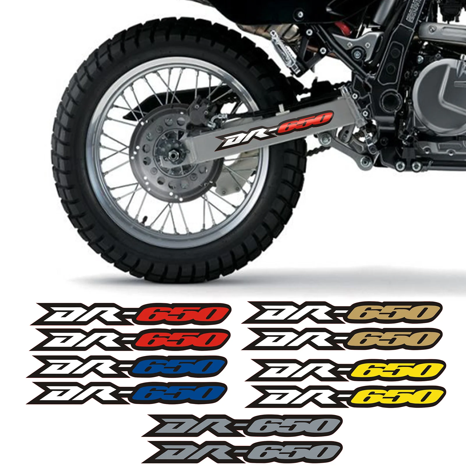 Swingarm Stickers Decals Stripes for Suzuki DR 650 DR 650S DR 650SE DR ...
