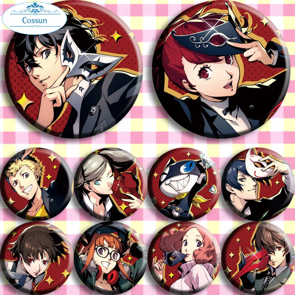 Persona 5 Anime Badge P5 Joker Ryuji Sakamoto Anne Morgana Yusuke ...