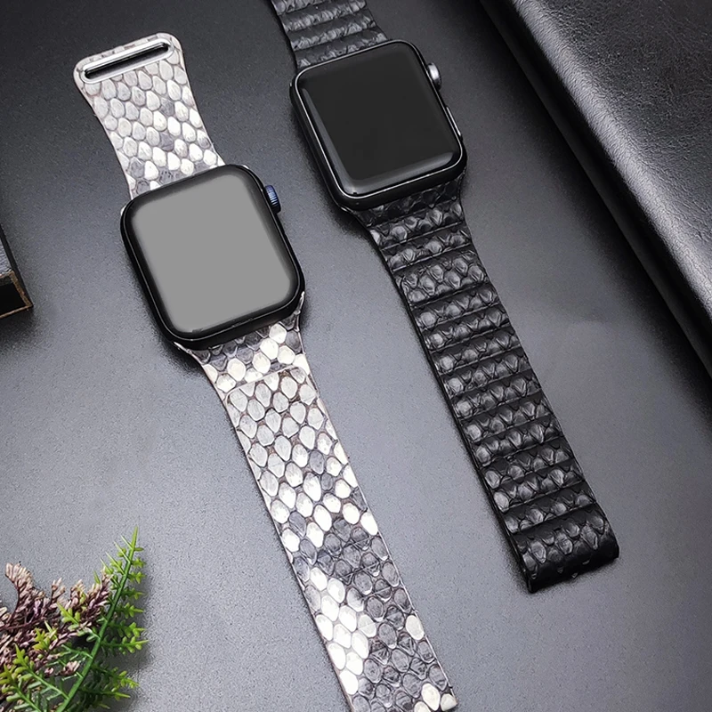 Newest snake skin watch band for Apple Watch series 6/5/4/3/2 SE luxury ...