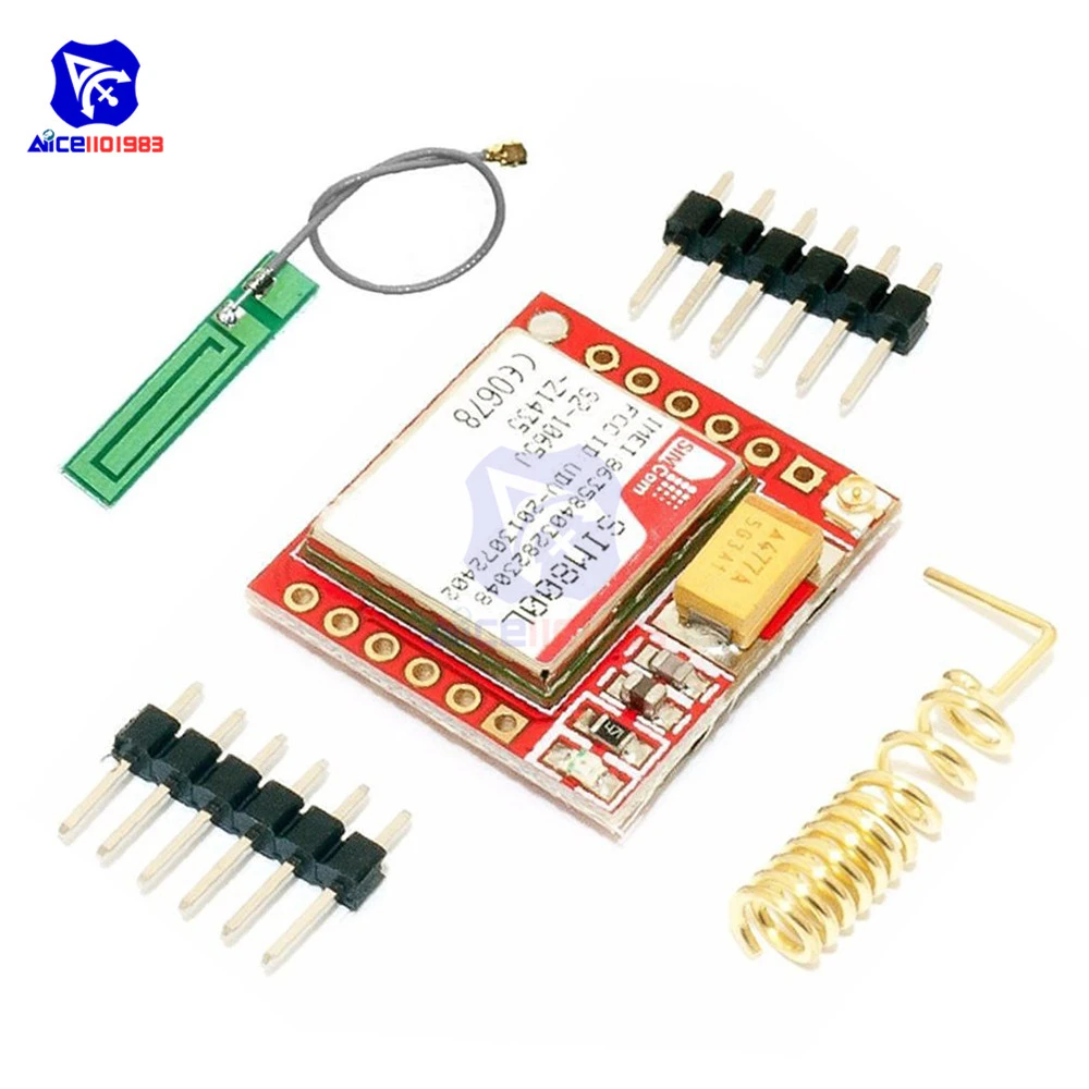 Diymore Sim800l Gprs Gsm Module Core Quad-band Ttl Serial Port Ipx ...