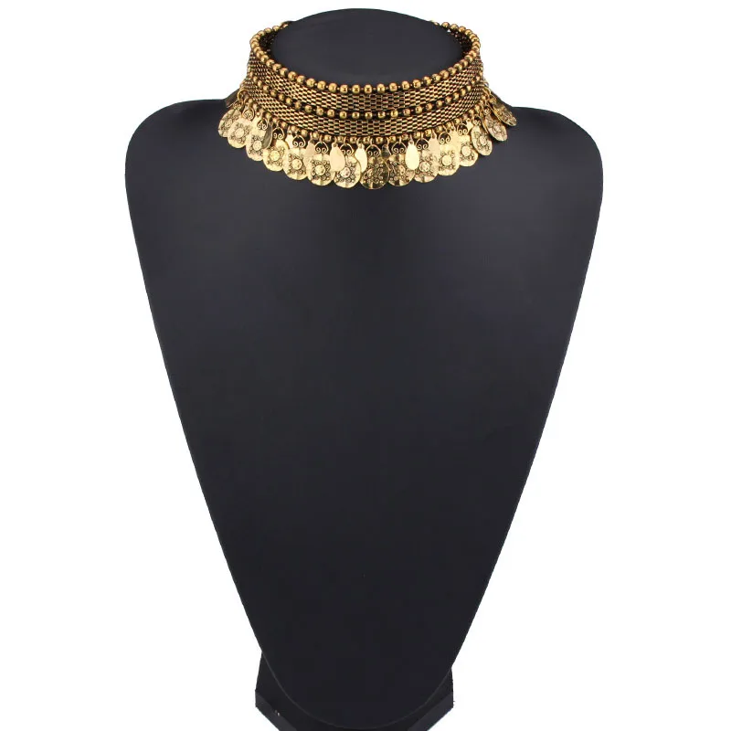 HYSECMAO-Vintage-Boho-Coin-Colar-para-Mulheres-TibetanTassel-Colares ...