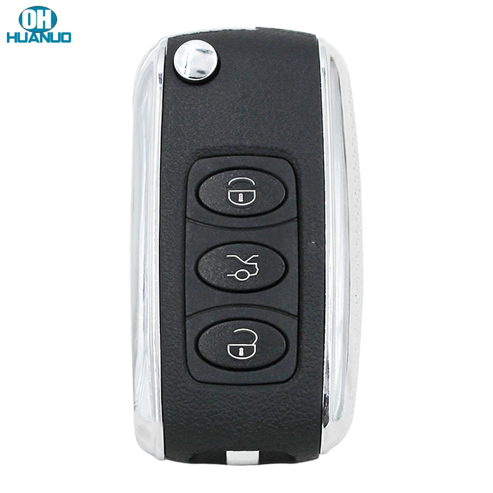 3 Button for V W B5 Remote key shell For Bentley Style Silver Side ...