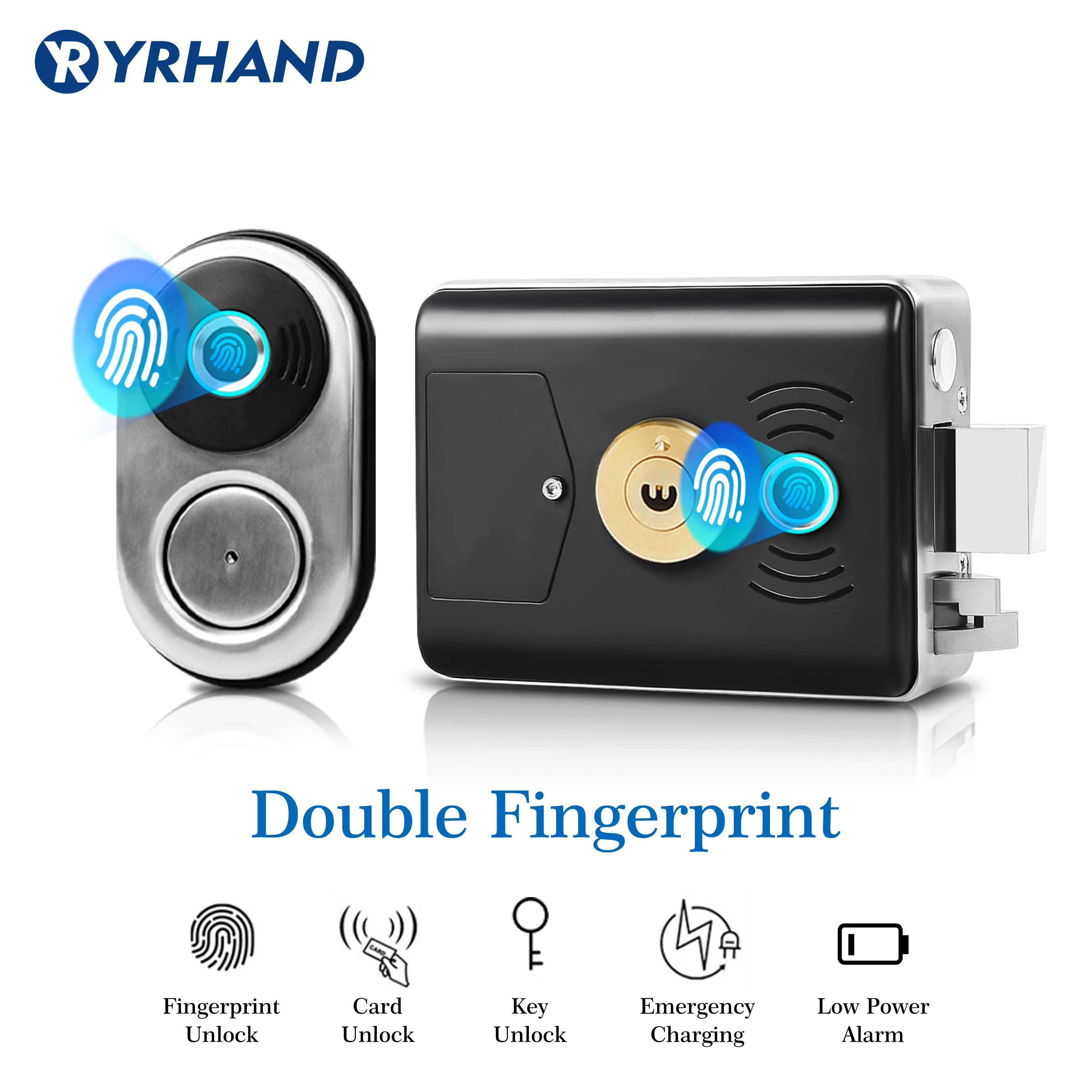 Intelligent Biometric Fingerprint Door Locks Outdoor Gate Ic Card ...