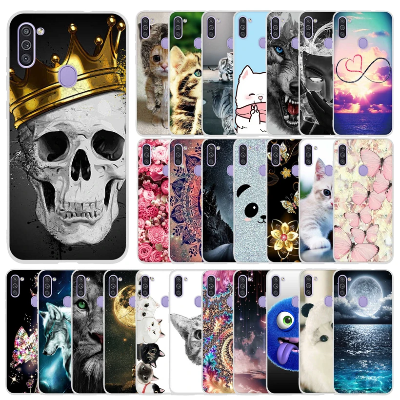 Funda De Silicona Para Samsung Galaxy M11 Cubierta Trasera Protectora