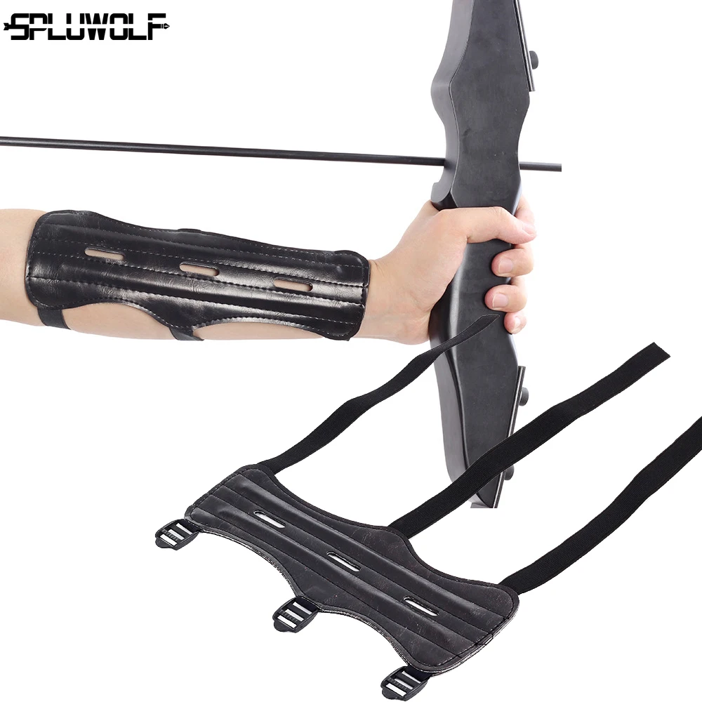 PU Recurve Bow Archery Armguards Arm Guard 22*8*0.3CM|Arm Warmers ...