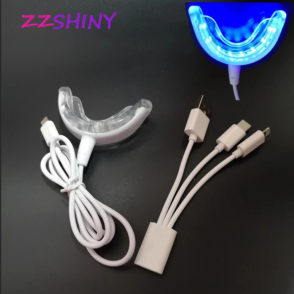 Portable Smart LED Teeth Whitening Device / 3 USB Ports For Android IOS ...