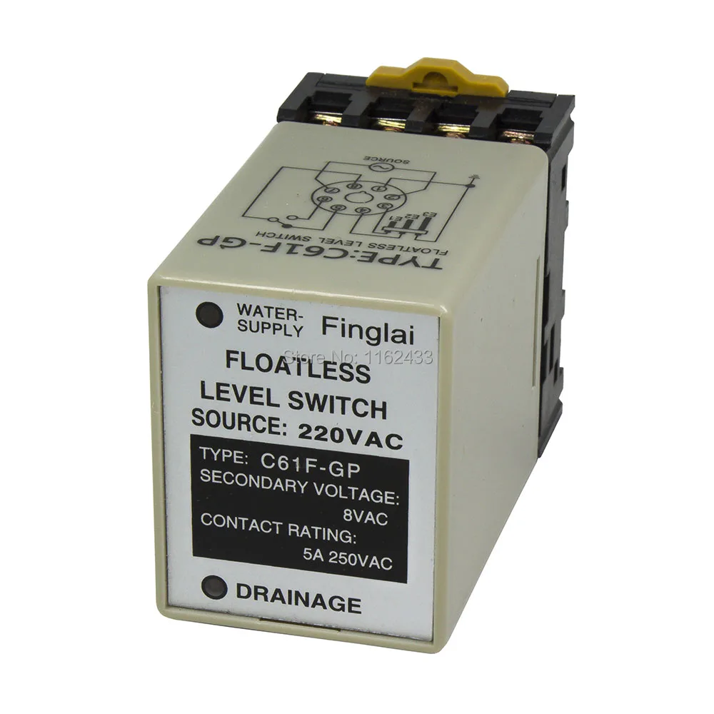 C61F-GP-AC-220V-floatless-level-switch-relay-with-socket-base-220VAC ...