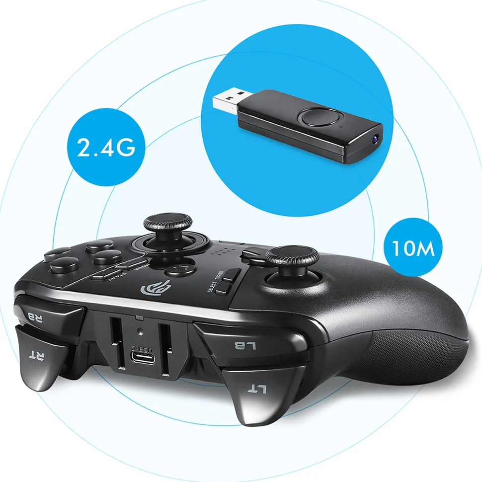 EasySMX ESM-9110 2.4G USB Wireless Joystick Gamepad For PC Android TV Box Phone Game Controller ...