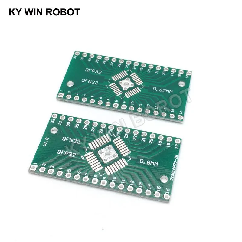 5 Pcs Htqfp Qfn32 To Dip32 Qfn32 0.8/0.65mm Qfp32 Qfp32 Pqfp Lqfp ...