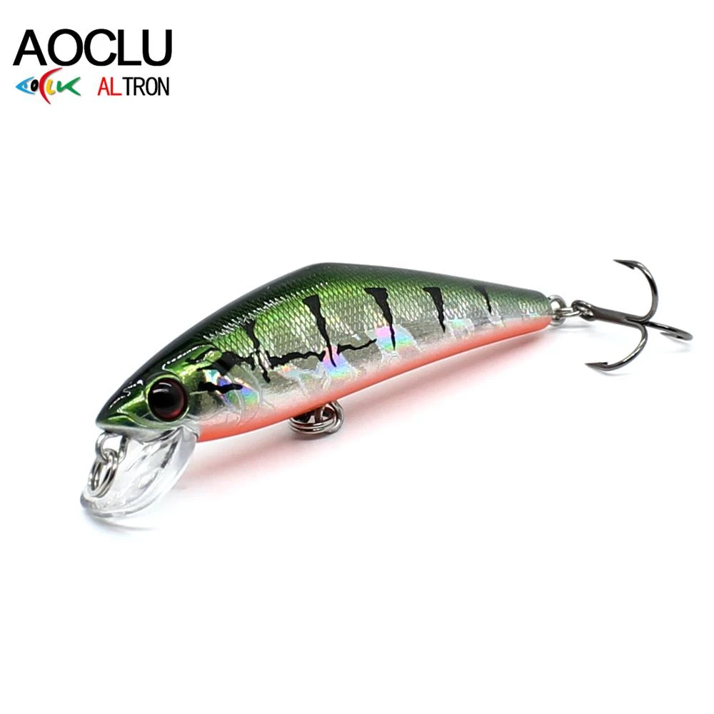 AOCLU Tungsten Moving Ball Sinking Flat Body Minnow 588mm 6g Hard Bait ...