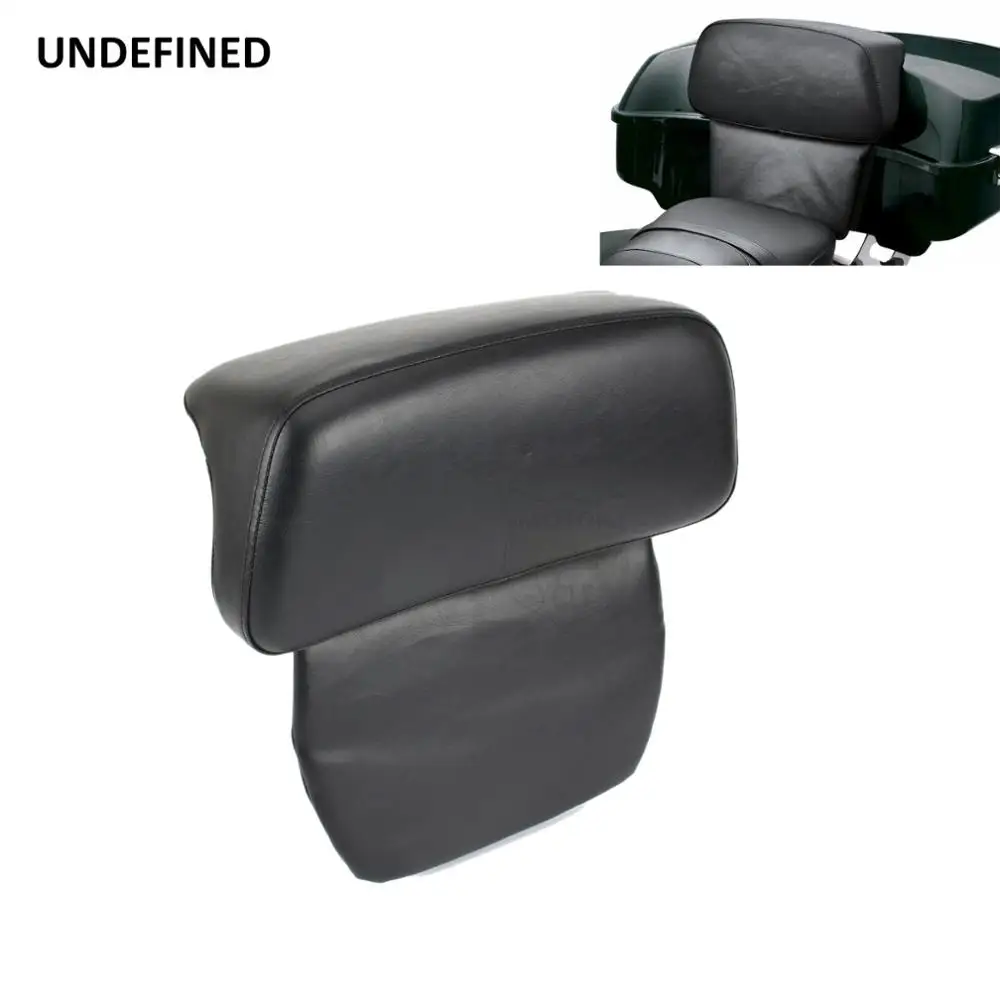 Black-Motorcycle-Seat-Backrest-Trunk-Razor-Chopped-Tour-Pak-Backrest ...