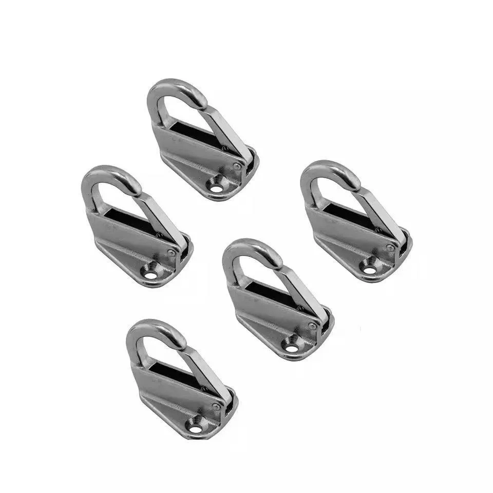 5Pcs-Stainless-Steel-316-Spring-Fender-Hook-Snap-Attach-Rope-Boat-Sail ...