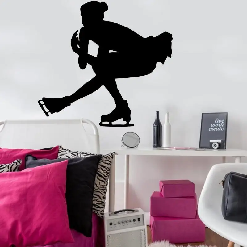 Vinyl-Sticker-Sport-Figure-Skating-Club-Sports-woman-Dancing-Skater ...