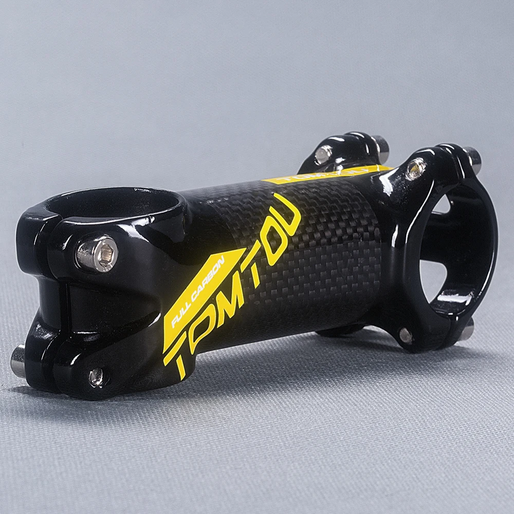 Potence de vélo,Tomtou-tiges de vélo en Fiber de carbone et aluminium ...