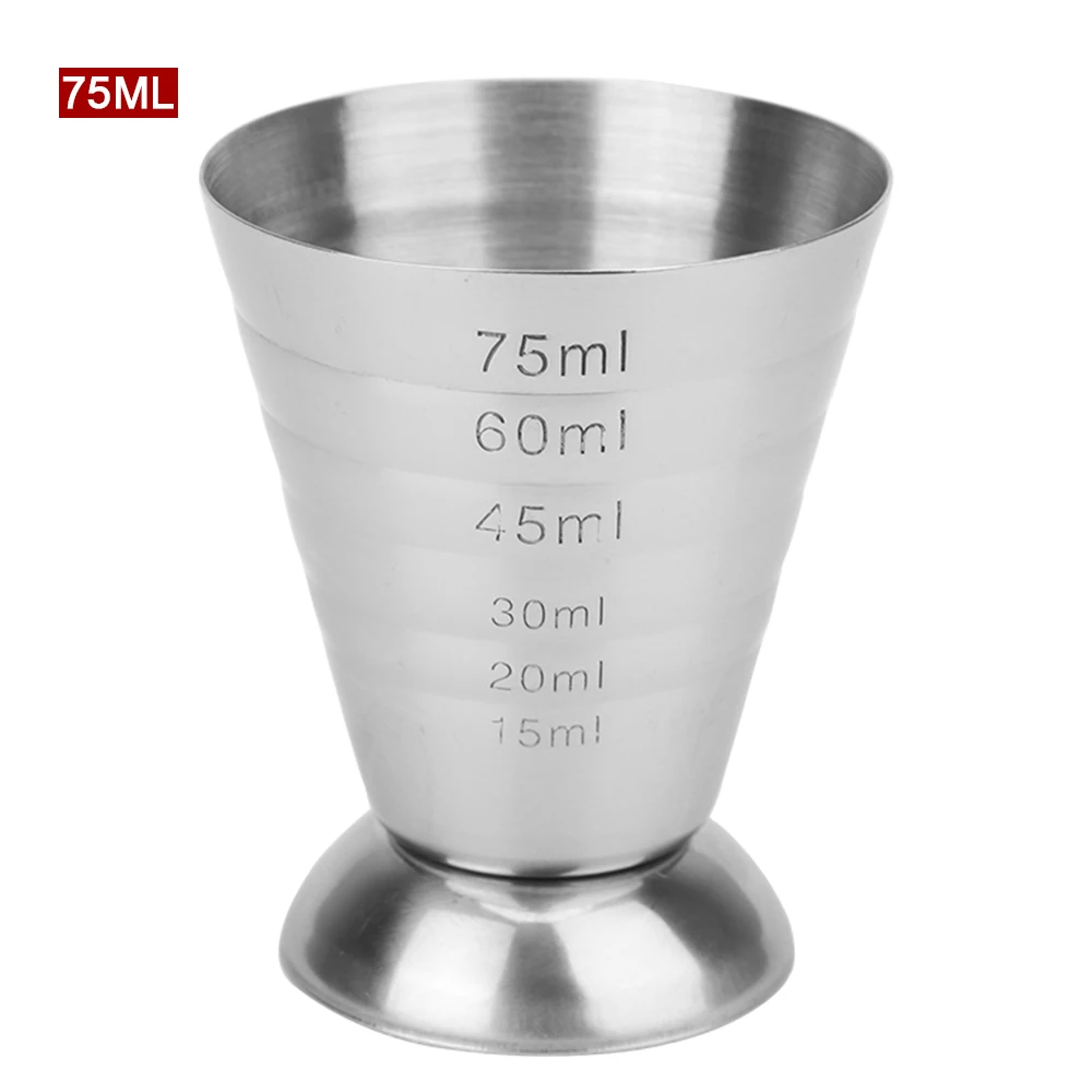 1pc 75ML Stainless Steel Measuring Cup Cocktail Tools Mixing Drink ...