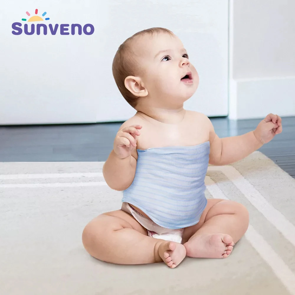 Sunveno Newborn Baby Bellyband Infant Belly Protection Band Stripe ...