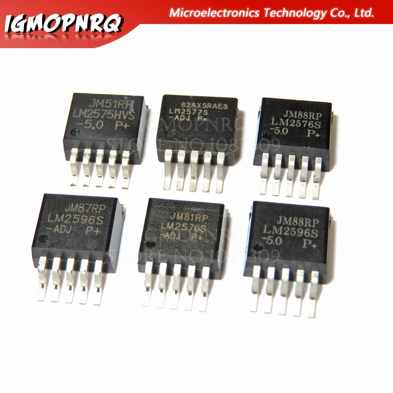 5pcs LM2596S-5.0 LM2596S-ADJ LM2596S-3.3 LM2576S-5.0 LM2576S-ADJ TO-263 LM2577 LM2575 LM2596 ...
