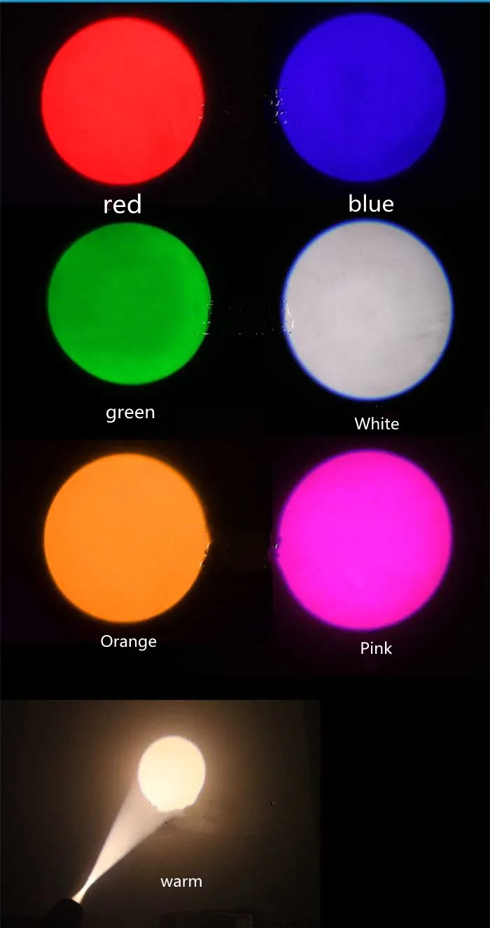 Orange - Projecteur lumineux LED 5W, 1 pièce, effet de lumière de scène ...